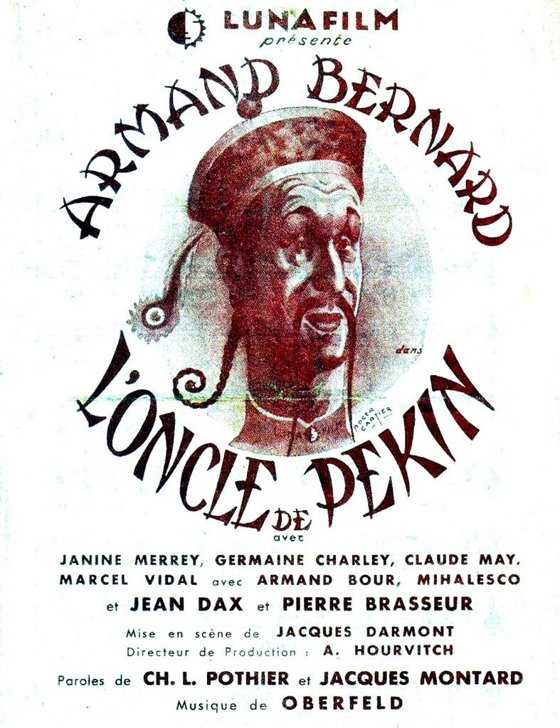 L'Oncle de Pékin de Jacques Darmont (1934) - Unifrance